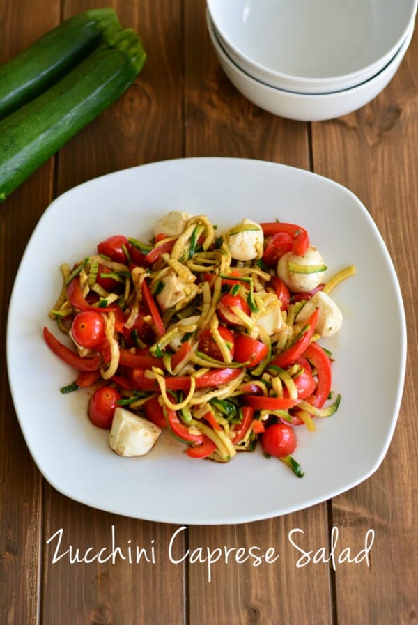 Zucchini Caprese Salad