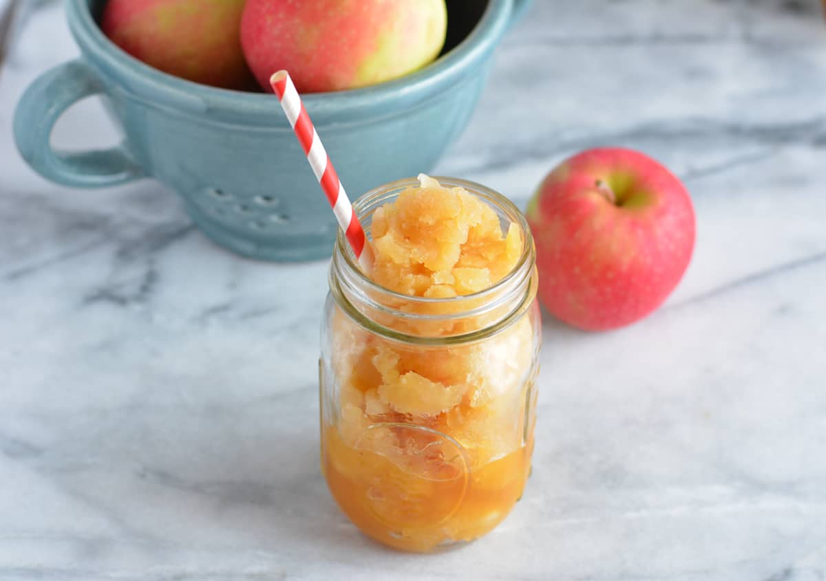 Frozen Apple Cider Slushies - Nourished Simply