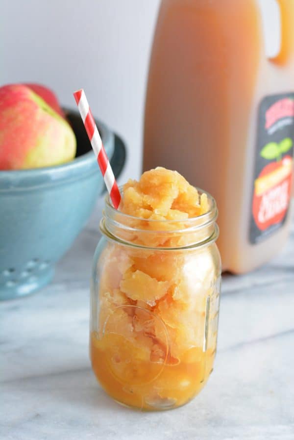 Frozen Apple Cider Slushies - Nourished Simply